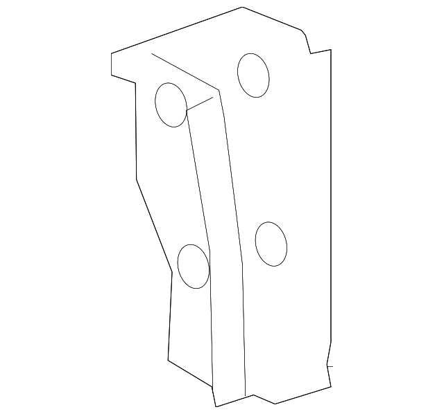 39018922 - Radiator Support Tie Bar Bracket 2016-2019 Chevrolet Cruze ...