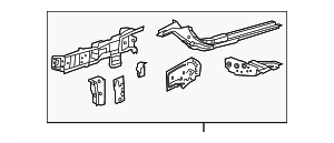 2016-2019 Chevrolet Cruze Passenger Side Front Compartment Side Rail ...