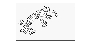 2016-2019 Chevrolet Cruze Driver Side Front Compartment Upper Side Rail ...