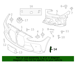 63-14-8-077-224 - Reflector Panel 2021-2024 BMW | AutoNationParts.com