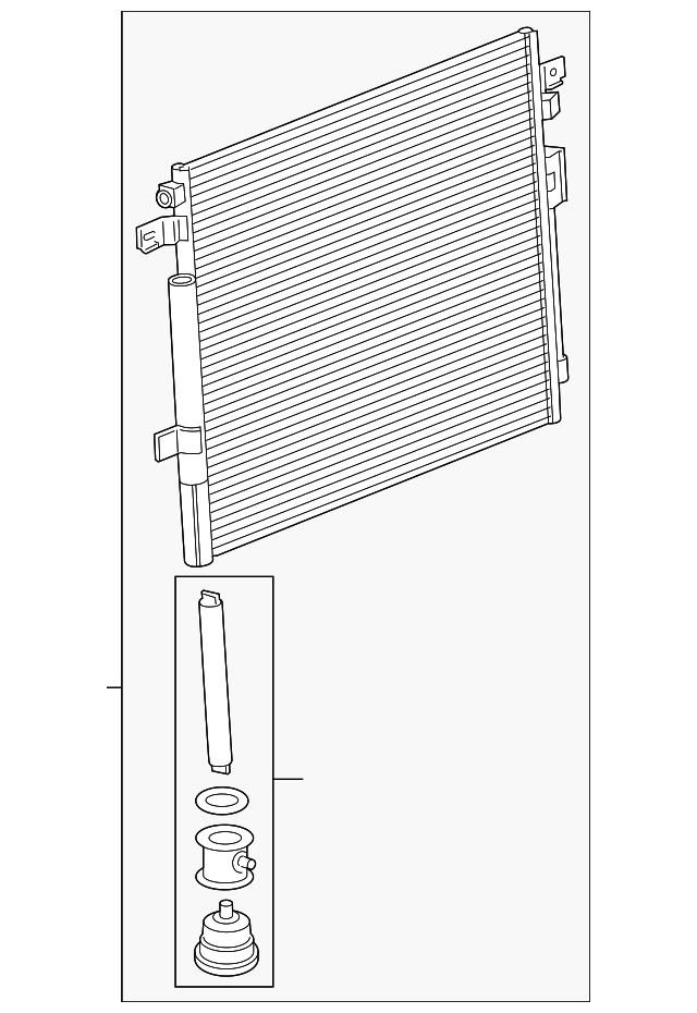 2015-2022 GM Condenser (Replaced Part Number 84273779) 84671871 GM ...