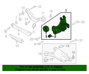 2017-2019 Volvo V90 Cross Country Knuckle - Passenger Side (RH ...