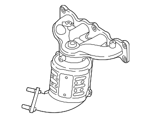 28510-2GBB0 - Catalytic Converter With Integrated Exhaust Manifold 2016 ...