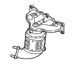 2016-2022 Kia Catalytic Converter With Integrated Exhaust Manifold ...