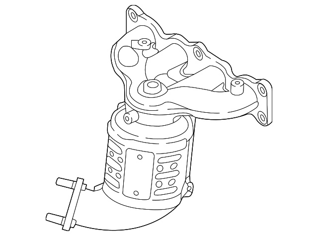28510-2GBB0 - Catalytic Converter With Integrated Exhaust Manifold 2016 ...