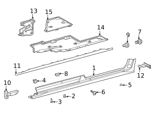2021-2024 Toyota Sienna Rocker Molding 75852-08902 | Toyota Parts Center