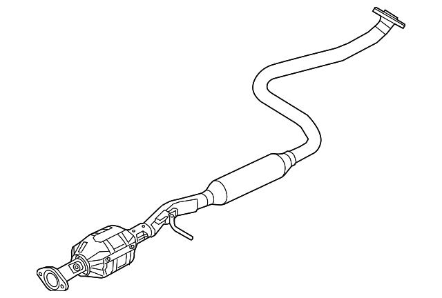 2016-2020 Toyota Converter & Pipe 17410-WB002 | Toyota Parts Center