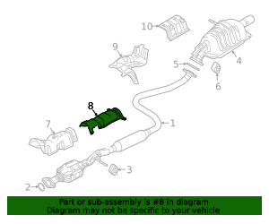 2016-2020 Toyota Heat Shield 58153-WB001 | Toyota Parts Center