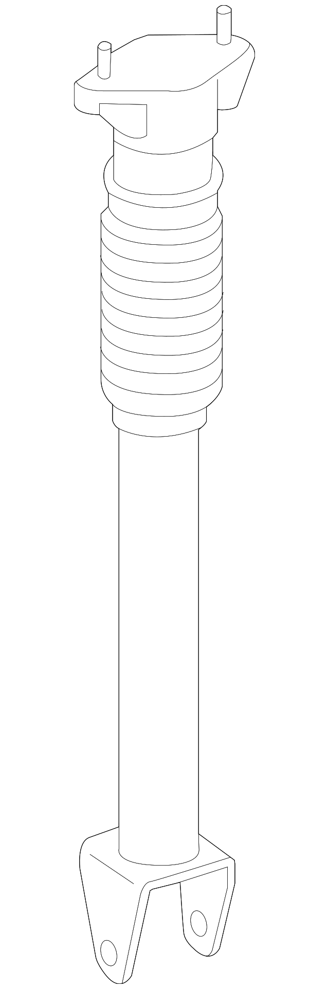 166-320-17-30 - Shock Absorber 2012-2019 Mercedes-Benz | Mercedes-Benz ...