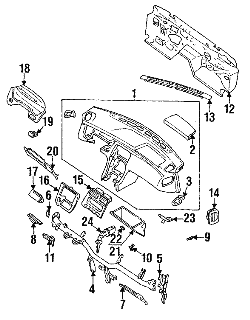 1995 Nissan 240SX Vent 68420-65F01 | Nissan Automotive Parts
