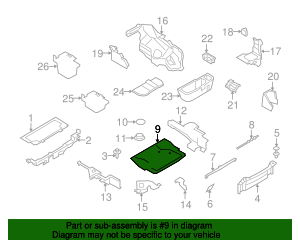 51477238061 - 2009-2016 BMW Z4 Floor Cover (51-47-7-238-061) | BMW of ...