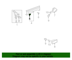 90207-RAA-A00 - Nut Hex Cap (6MM) - 2006-2009 Honda | Honda Factory Parts