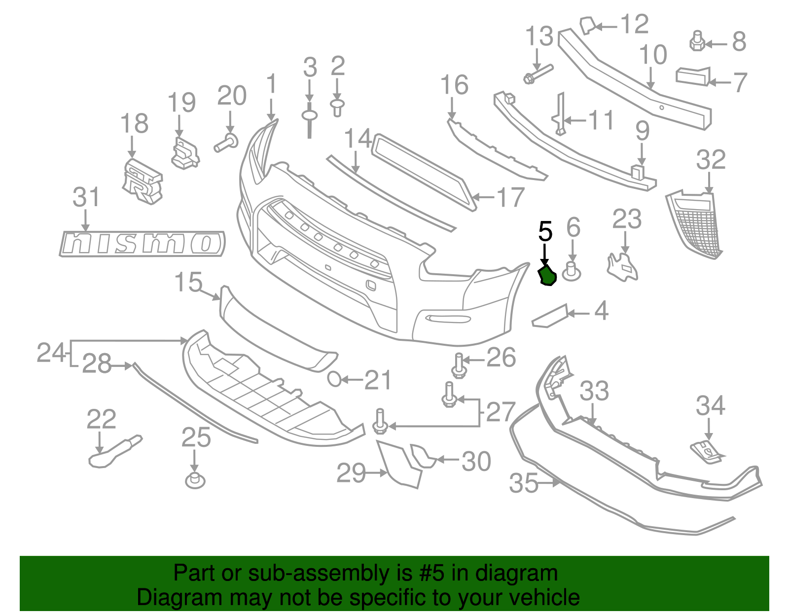 2000-2024 Nissan Bumper Cover Grommet 01281-01321 | Sullivan Brothers ...