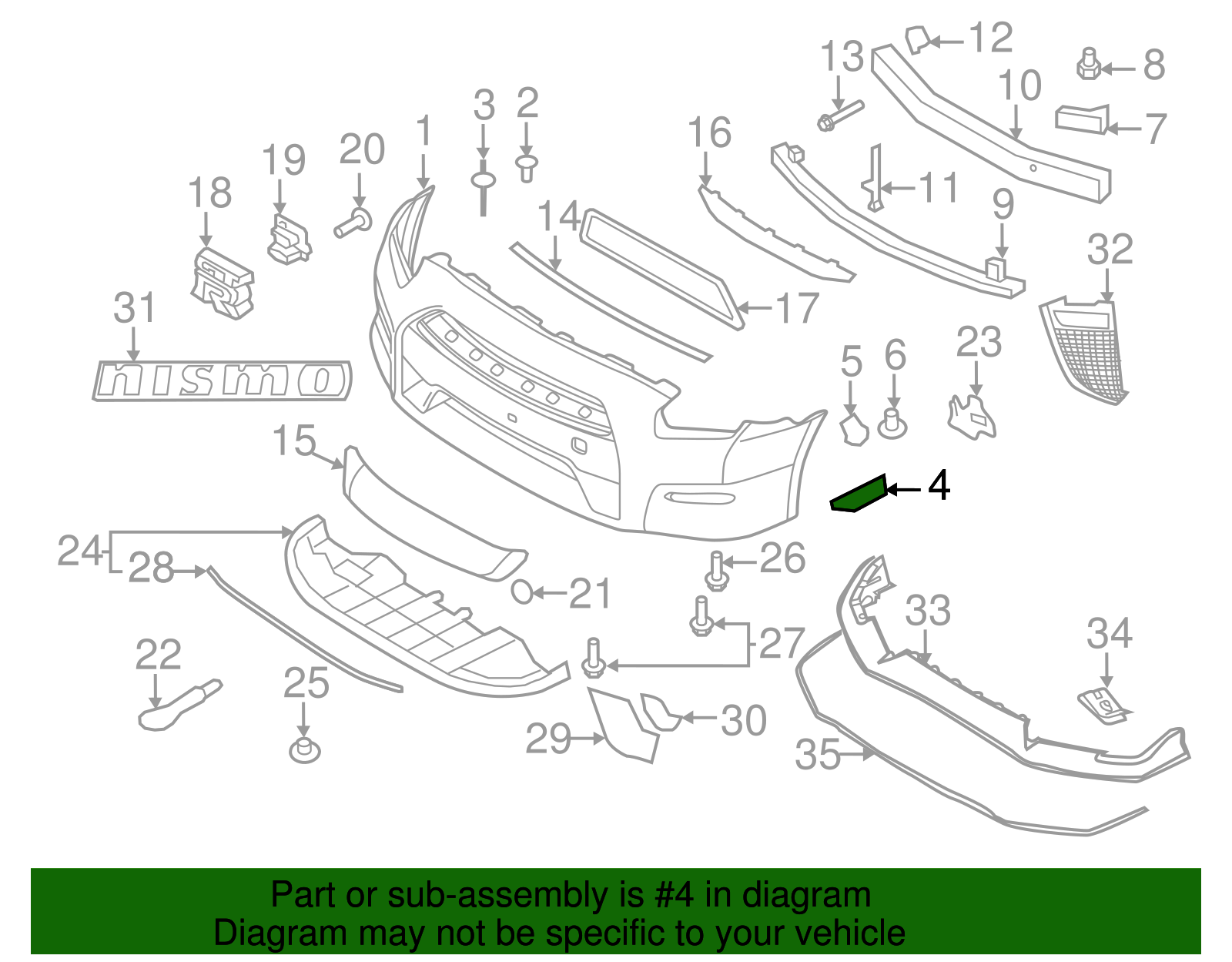 62223-JF01B - Bumper Cover Side Bracket - 2011-2020 Nissan GT-R ...