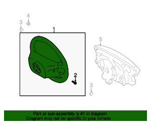 Toyota OEM Steering Wheel Part# 45100-01090-B0 | OEM Vehicle Parts