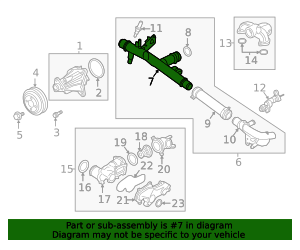 JL3Z-8A520-B - Water Pipe 2018-2021 Ford F-150 | AwesomeParts.com