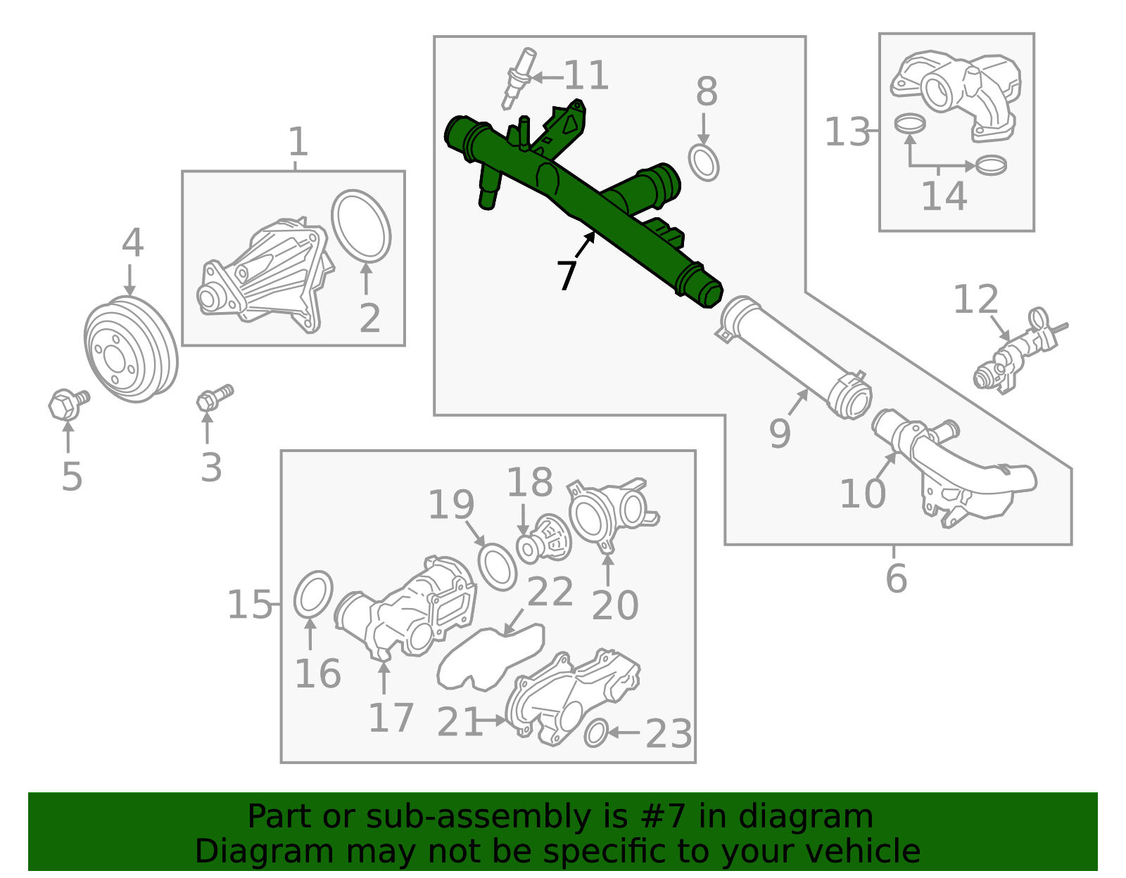 JL3Z-8A520-B - Water Pipe 2018-2021 Ford F-150 | Big 3 Auto Parts
