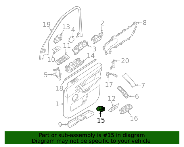 Genuine OEM Lock Switch Part# LR139889 Fits 2021-2022 Land Rover ...