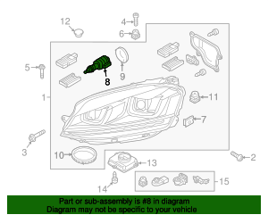 3D0-941-295 - Headlight Motor 2004-2023 Volkswagen | AutoNationParts.com