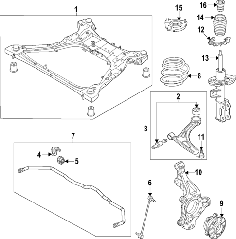 Front Suspension for 2024 Hyundai Ioniq 6 | OEM Parts Online