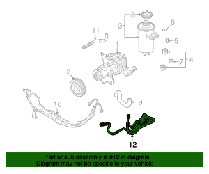 Genuine BMW 32-41-6-785-276 | Power Steering Return Hose | FREE ...