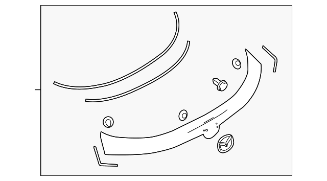 KB7W-50-810P-SY - Upper Molding 2021-2023 Mazda CX-5 | Mazda Parts Online