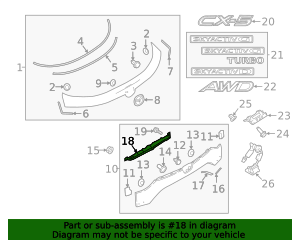 KB8B-50-854 - Mount Bracket - 2017-2021 Mazda CX-5 | MazdaSwag