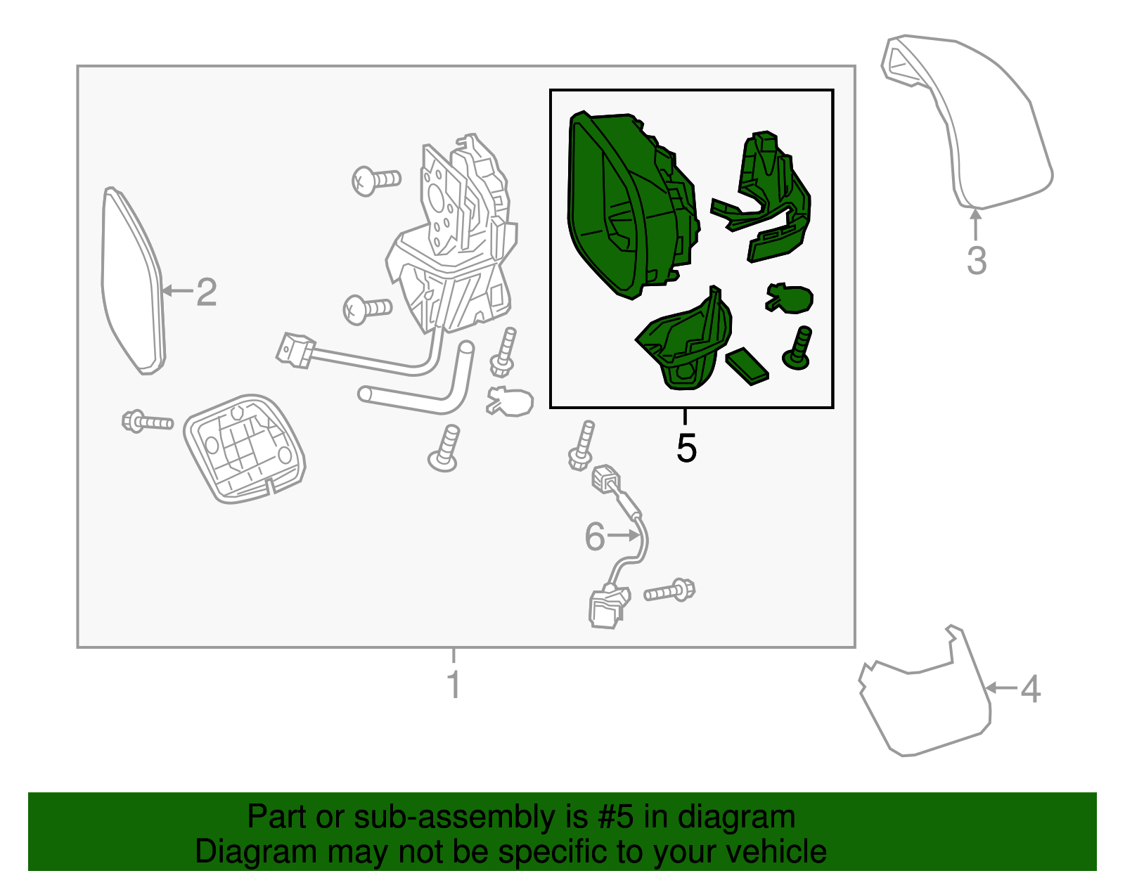 76255-TR4-C01 - Door Mirror Housing 2014-2015 Honda Civic | AutoNation ...