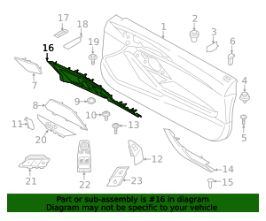 51-41-9-461-711 - Door Trim Molding 2019-2023 BMW | AutoNationParts.com