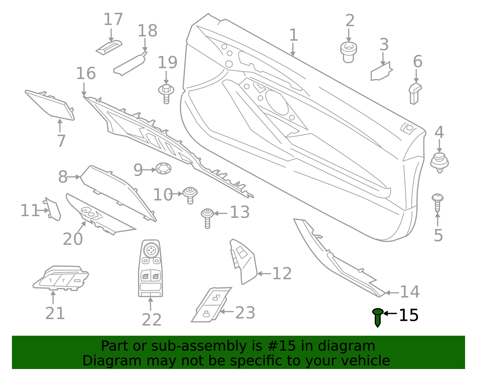 52201964201 - 1999-2025 BMW Seat Back Panel Clip (52-20-1-964-201 ...