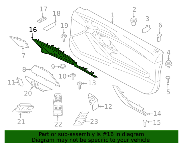 51-41-9-461-711 - Door Trim Molding 2019-2023 BMW | AutoNationParts.com