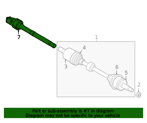 2022 Hyundai Tucson Intermediate Shaft 49560-P0230 | OEM Parts Online