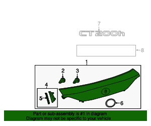 76801-76010-C0 - Applique Panel - 2011-2015 Lexus CT200h | DiscMonster