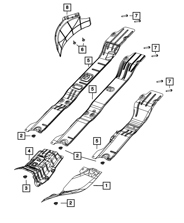 68159405AE - Exhaust Extension Pipe Shield 2009-2024 Mopar ...