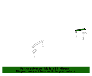75553-76010-G0 - Roof Drip Molding 2019-2023 Lexus | AutoNationParts.com