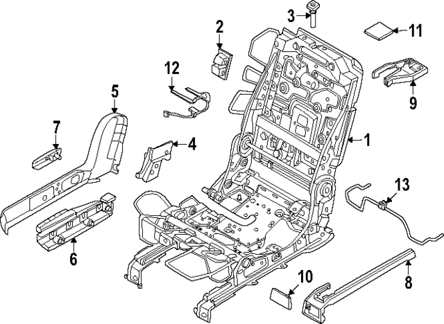 2024-2025 Lincoln Nautilus Sensor Assembly Body Weight Air R2TZ-14B422 ...