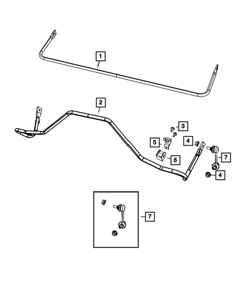 Rear Stabilizer Bar for 2014 Jeep Compass | Mopar eStore