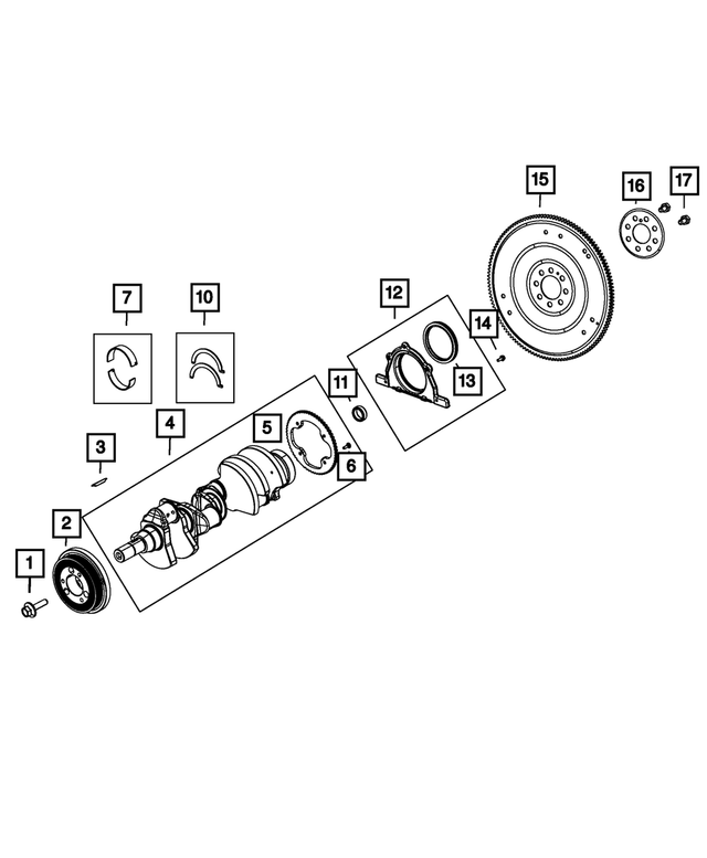 MOPAR CRANKSHAFT DAMPER - 68269456AD - 68269456AD | Mopar Online Parts