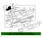 2014-2019 GM Passenger Side Front Bumper Fascia Support Brace 22757268 ...