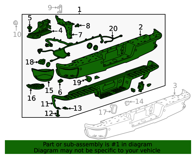 2016-2019 GM Bumper Assembly 84077959 | OEM GM Parts