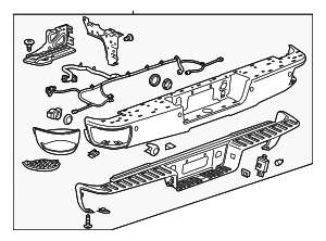 2016-2018 GM Bumper Assembly Kit - Chrome 84077959 | GM Parts Center