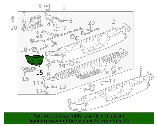 Bumper End Cap - GM (23108153) | GM Wholesale Direct