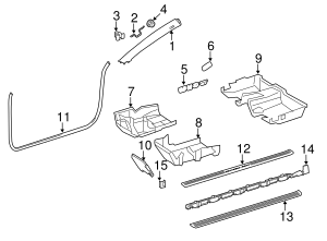216-680-04-35 - Door Sill Plate 2007-2014 Mercedes-Benz CL 550 ...