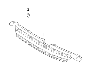 2005-2006 Hyundai Tiburon Grille 86560-2C500 | QuirkParts