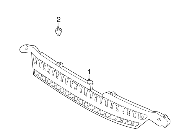 2005-2006 Hyundai Tiburon Grille 86560-2C500 | QuirkParts