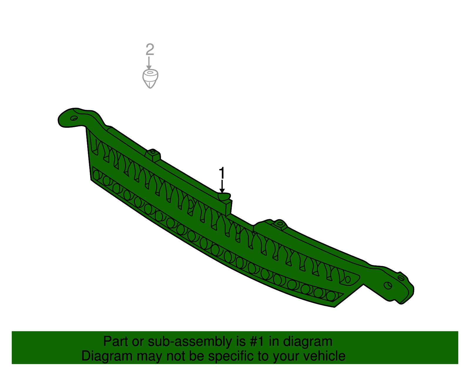 2003-2004 Hyundai Tiburon Grille 86560-2C000 | Hyundai Wholesale Direct