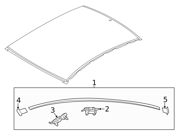 87240-AA000 - Roof Molding 2021-2023 Hyundai Elantra | AutoNationParts.com