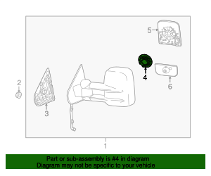 2014-2019 GM Door Mirror Actuator 22919752 | TascaParts.com