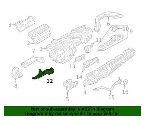 2017-2019 Audi Q7 Floor Duct 4M1-819-151 | OEM Parts Online