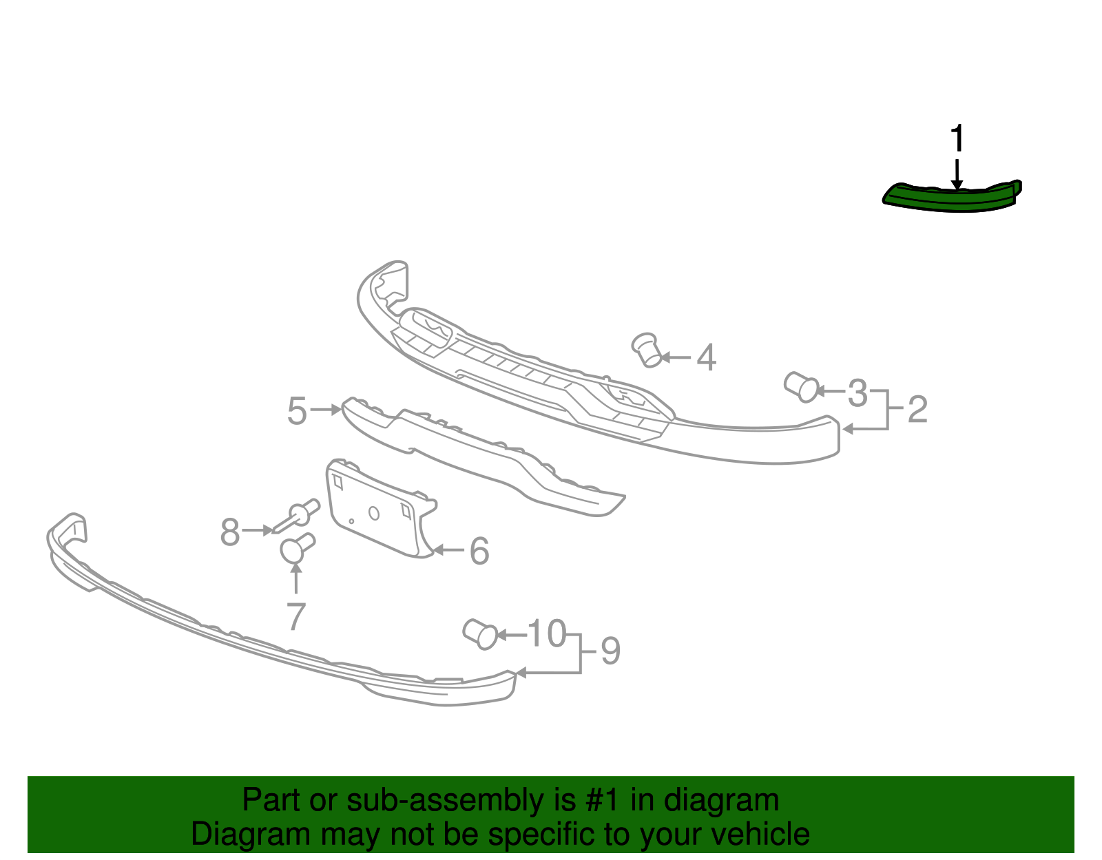2016-2019 Chevrolet Primed Driver Side Front Bumper Outer Filler ...
